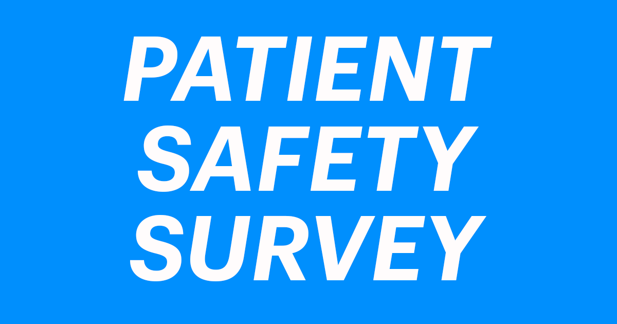 Take the patient safety survey - WSNA