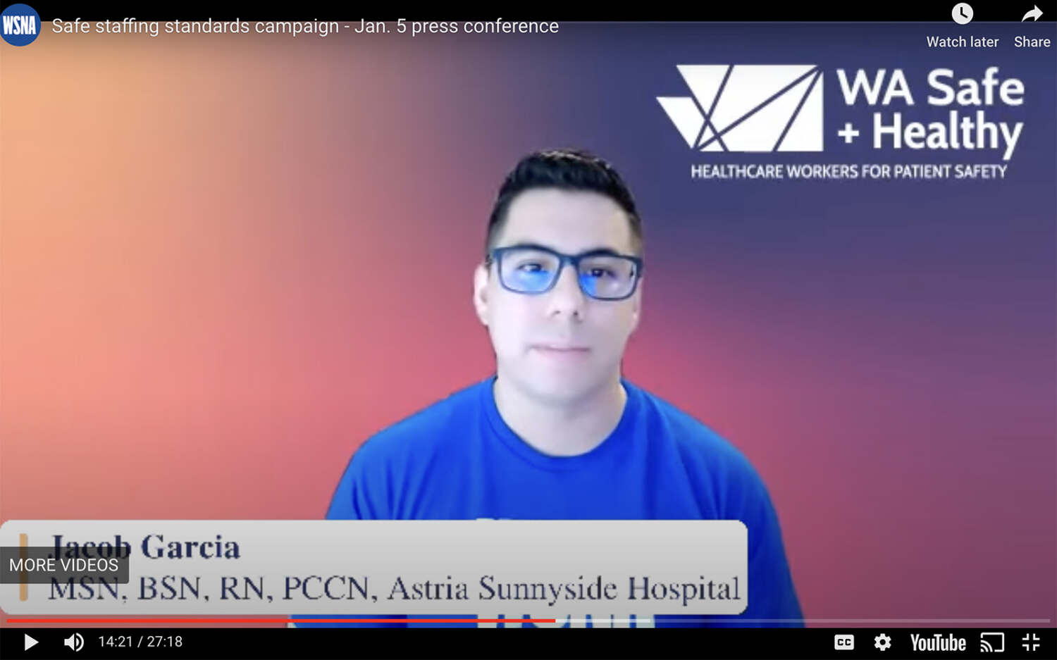 Safe nurse staffing - WSNA